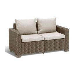 Iperbriko - Keter 2-Sitzer-Sofa california Cappuccino