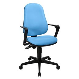 Topstar - Hochwertiger Drehstuhl blau Bürostuhl mit Armlehnen ergonomische Form Made in ...