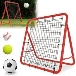 Tragbare Rebounder für Fußball, Fußballtore mit Rückprallwand Netz, Stahlrohr + PE-Netz Fussballtrainer für Trainingsübungen und Fußballschuss