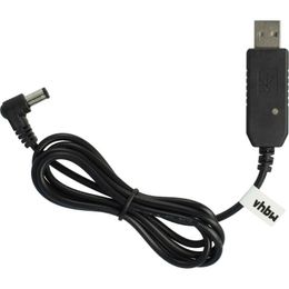Ladegerät kompatibel mit Boafeng UV-82HP, UV-9R Funkgerät, Funkgerät-Akkus - USB-Ladekabel, 100 cm, mit Kontrollleuchte - vhbw