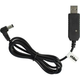 vhbw - Ladegerät kompatibel mit Boafeng 10 v Ladestation, BF-F8HP Funkgerät, Funkgerät-Akkus - USB-Ladekabel, 100 cm, mit Kontrollleuchte