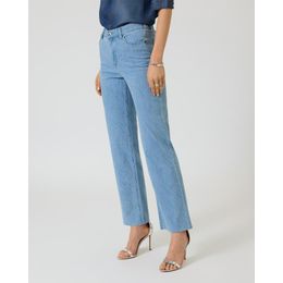 Fiora Blue Jeans mit Allover-Druck