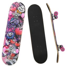 BEST Sporting Skateboard A3 "Kid" Ocotopus pink