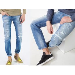 Diesel 5-Pocket-Jeans Diesel BUSTER Jeans Denim Distressed 084CM 5 Pockets Hose Pants Usedlo