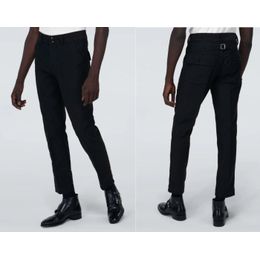 Tom Ford Loungehose Tom Ford TAPERED FIT PANTS HOSE W BUCKLE ARMY NAVY TROUSERS ICONIC JEA