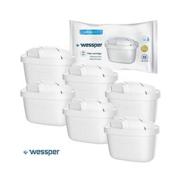 Wessper Kalk- und Wasserfilter 6 Stück Wessper® AQUAMAX Filter Kartuschen Filterkartuschen