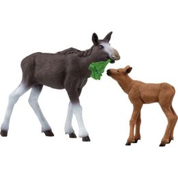 schleich® WILD LIFE 42629 Elchkuh mit Kalb