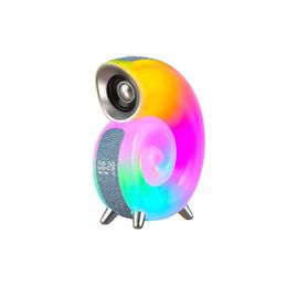 MAGICSHE Wellhornschnecken LED-Schreibtischlampe 2000mAh USB-Aufladung Bluetooth-Lautsprecher