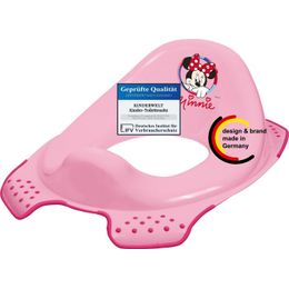 KiNDERWELT Töpfchen Premium Kinder-Toilettensitz Disney Minni Maus rosa für Kinder stabile