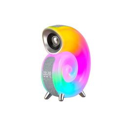 MAGICSHE Wellhornschnecken LED-Schreibtischlampe 2000mAh USB-Aufladung Bluetooth-Lautsprecher