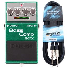 BOSS BY ROLAND E-Gitarre BC-1X Bass Kompressor mit Gitarren-Kabel