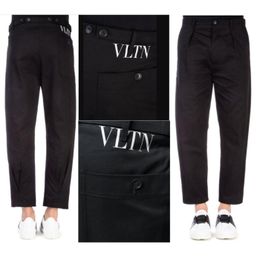 Valentino Loungehose Valentino VLTN Logo Made in Italy Trousers Chinos Pants Hose Iconic Cu