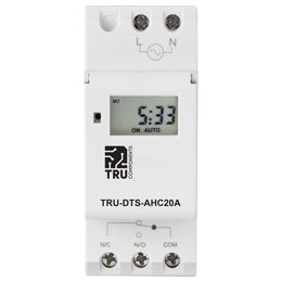TRU Components Zeitschaltuhr TRU Components Betriebsspannung: 230 V/AC TRU-DTS-AHC20A 1 Wechsler 2