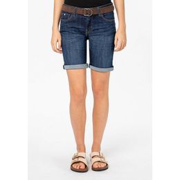 Sublevel Jeansbermudas Denim Bermuda mit Gürtel