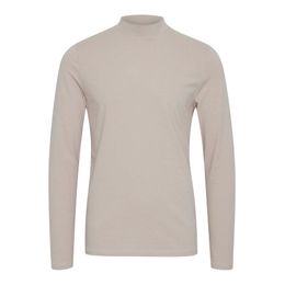 Casual Friday Longsleeve Langarm Oberteil mit Stehkragen THEO 5672 in Hellgrau