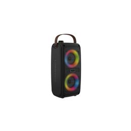 Denver BTV-230 Partylautsprecher mit Lichteffekten Bluetooth-Lautsprecher (10 W), schwarz