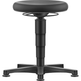 bimos Hocker Allround, mit Gleitern, PU-Schaum, Farbring grau