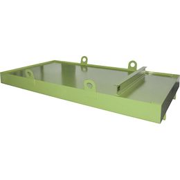 eurokraft pro Auffangwanne für Absetzcontainer, für Absetzcontainer, Auffangvolumen 1222 l, grün