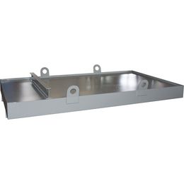 eurokraft pro Auffangwanne für Absetzcontainer, für Absetzcontainer, Auffangvolumen 1222 l, grau