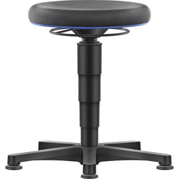 bimos Hocker Allround, mit Gleitern, Supertec, Farbring blau