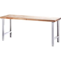 eurokraft pro Werkbank, Baukastensystem Serie 7000, ohne Unterbau, BxT 2000 x 700 mm