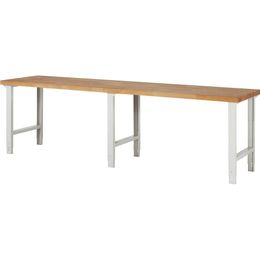 eurokraft pro Werkbank, Baukastensystem Serie 7000, ohne Unterbau, extrabreit, BxT 3000 x 700 mm