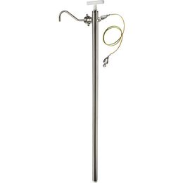 Jessberger Edelstahl-Handpumpe, f&uuml;r L&ouml;semittel, Lebensmittel, 1000 mm, 0,3 - 0,6 l/Hub, ab 5 Stk