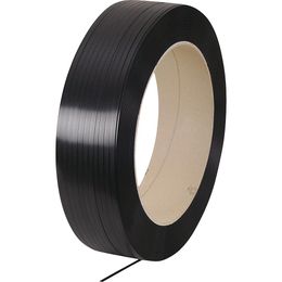 ratioform Umreifungsband PP, f&uuml;r Bandabroller, Kern-&Oslash; 407 mm, LxB 2000 m x 12,7 mm, St&auml;rke 0,7 mm, schwarz, ab 5 Stk