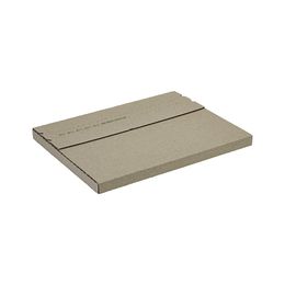 ratioform terra Graspapier-Flachpack, selbstklebend, Innen-LxBxH 257 x 207 x 13 mm, ab 300 Stk
