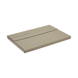 ratioform terra Graspapier-Flachpack, selbstklebend, Innen-LxBxH 314 x 225 x 13 mm, ab 200 Stk