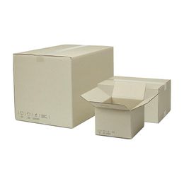 ratioform terra Graspapier-Faltkarton, gr&uuml;ngrau, Innenma&szlig;e 200 x 150 x 100 mm, 1-wellig, ab 250 Stk