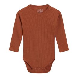 HUST & CLAIRE Hust & Claire - Langarm-Body BERRY mit Wolle in terracotta, Gr.50