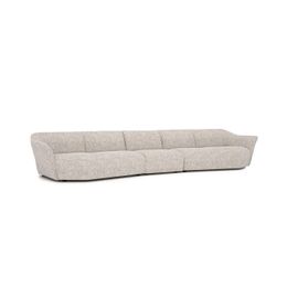 JVmoebel Big-Sofa Weiß Sofa 440cm Wohnzimmer Einrichtung Textil Polstermöbel