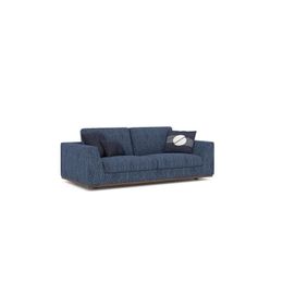 JVmoebel 2-Sitzer Wohnzimmer Blau Zweisitzer Sofa Couch Modern Design Textil