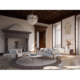 JVmoebel Wohnzimmer-Set Design Luxus Wohnzimmer Set Sofa Zweisitzer mit 2x Sessel Einrichtung