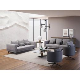 JVmoebel Wohnzimmer-Set Modern Wohnzimmer Set 6tlg 2x Sofas Luxus 2x Sessel Couchtisch