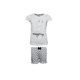 Snoopy Schlafanzug Snoopy Mädchen kurzarm Pyjama Shirt Shorts Gr. 134 bis 164