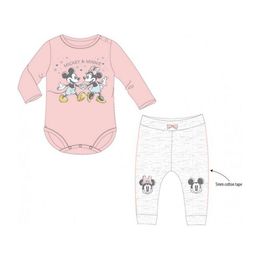 Disney Shirt & Hose Baby-Set für Mädchen – Body und Hose Motiv Mickey & Minnie