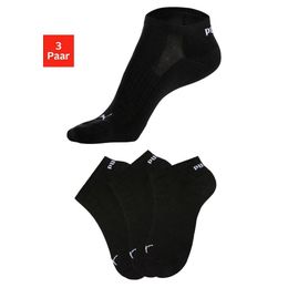 Puma Sneakersocken (3-Paar) mit Frottee, schwarz