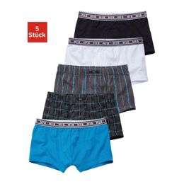 H.I.S. H.I.S Boxer (Packung, 5-St) in unterschiedlichen Designs, blau|bunt|schwarz|weiß