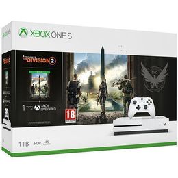 Microsoft Xbox One S 1000GB - Weiß - Limited Edition Tom Clancy`s The Division 2 + Tom Clancy`s The Division 2