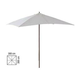 3 x 3 weißer Regenschirm aus Holz