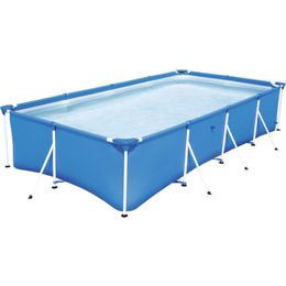 Bestway - Frame Pool steel pro eckig ohne Pumpe 400 x 211 x 81 cm - Blau