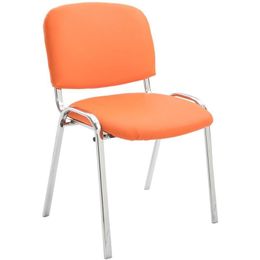CLP - Stuhl Ken Chrom Kunstleder orange