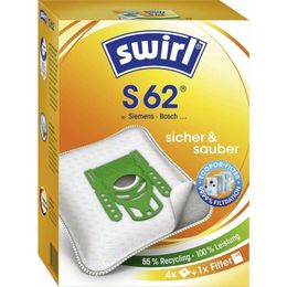 Swirl - s 62 EcoPor Staubsaugerbeutel 4 Staubbeutel + 1 Filter Staubsaugerbeutel