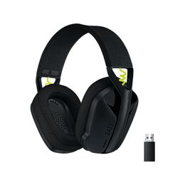 Logitech G435 LIGHTSPEED Kompatibel mit Dolby Atmos, PC, PS4, PS5 und Handy, kabelloses, Over-ear Gaming-Headset Bluetooth Schwarz