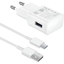 Cyoo 15 Watt USB Stecker Schnellladegerät Netzteil USB C Kabel EP-TA20 Weiß Smartphone-Ladegerät (AFC Protokoll