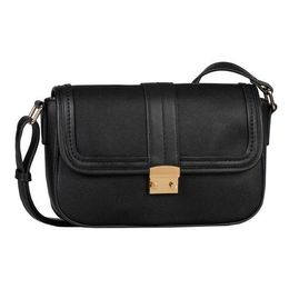 Gabor Umhängetasche ANETA Baguette bag, mit goldenem Verschluss, schwarz