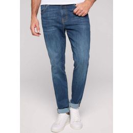 CAMP DAVID 5-Pocket-Jeans mit Stretch, blau