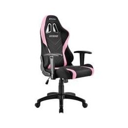 Sharkoon SKILLER SGS2 Jr., Gaming-Stuhl schwarz/rosa Material: Stoff, Gestell aus Stahl, Holz Max. Tragfähigkeit: 65 kg Armlehne: 1D Sitzhöhe: 38 - 44 cm